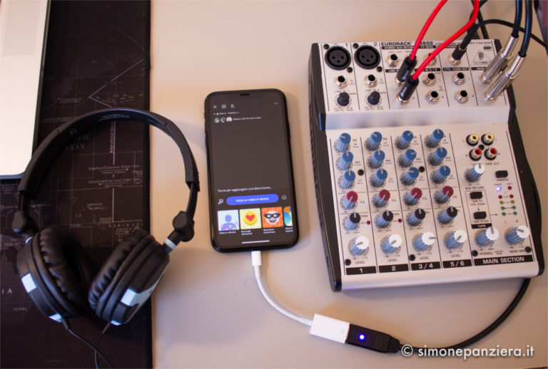 Collegare iPhone o iPad ad un mixer - Simone Panziera